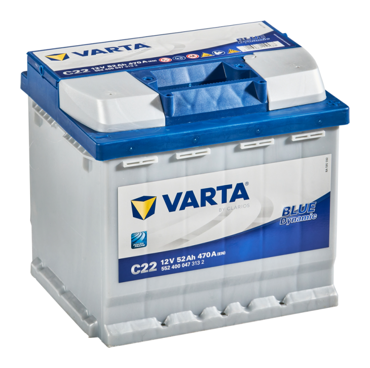VARTA Blue Dynamic 552 400 047 C22 в наличии аккумуляторная батарея ...